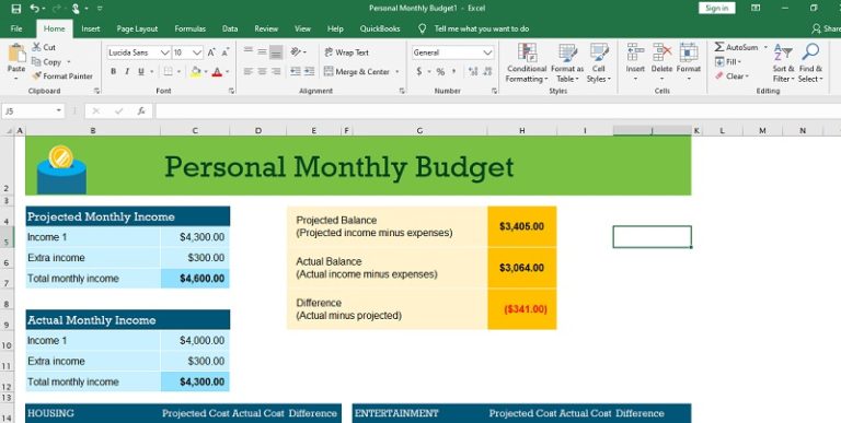 How to Create a Zero-Based Budget in Excel — Beating Broke